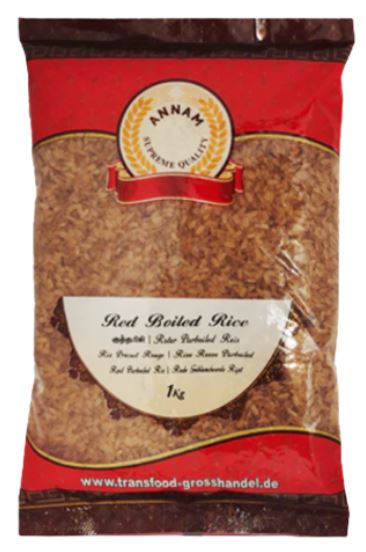 Annam: 1kg Red Parboiled Matta Rice | Namaste_Wolfsburg